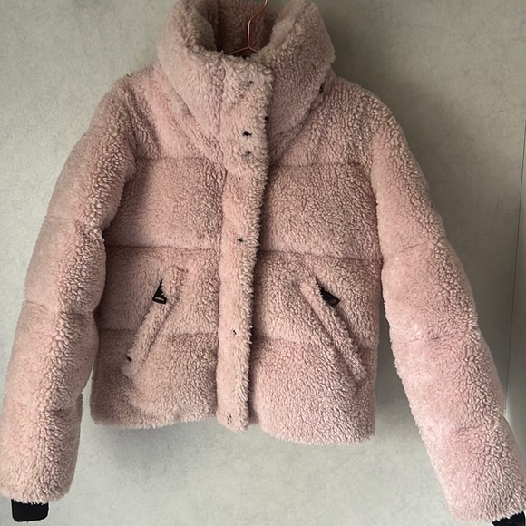 SAM. | Jackets & Coats | Sam New York Girls Pink Fleece Down Quilted ...